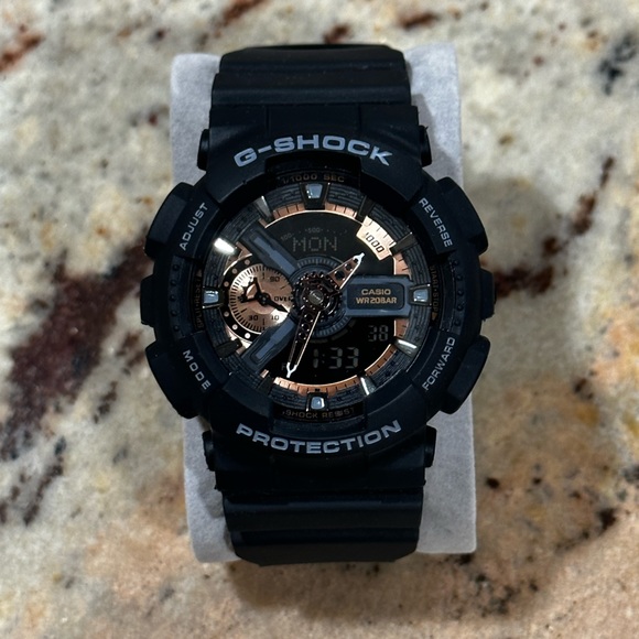 Casio | Accessories | Casio Gshock Ga1rg1a Mens Xl 3d Matte Black Rose Bronze Analogdigi Watch ...